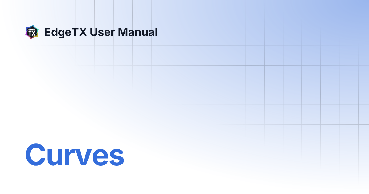 Curves | EdgeTX User Manual